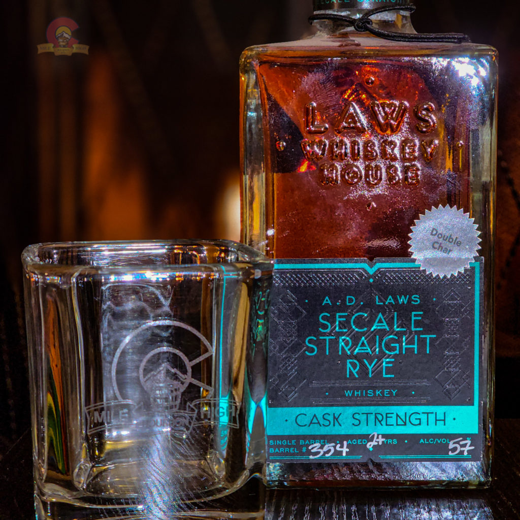Laws Double Char Secale Straight Rye Single Barrel - Mile High Bourbon ...